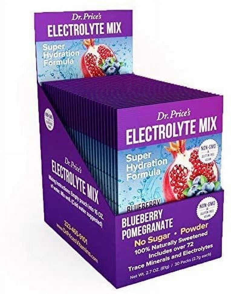 Electrolyte Mix Super Hydration Formula Trace Minerals New Blueberry ...