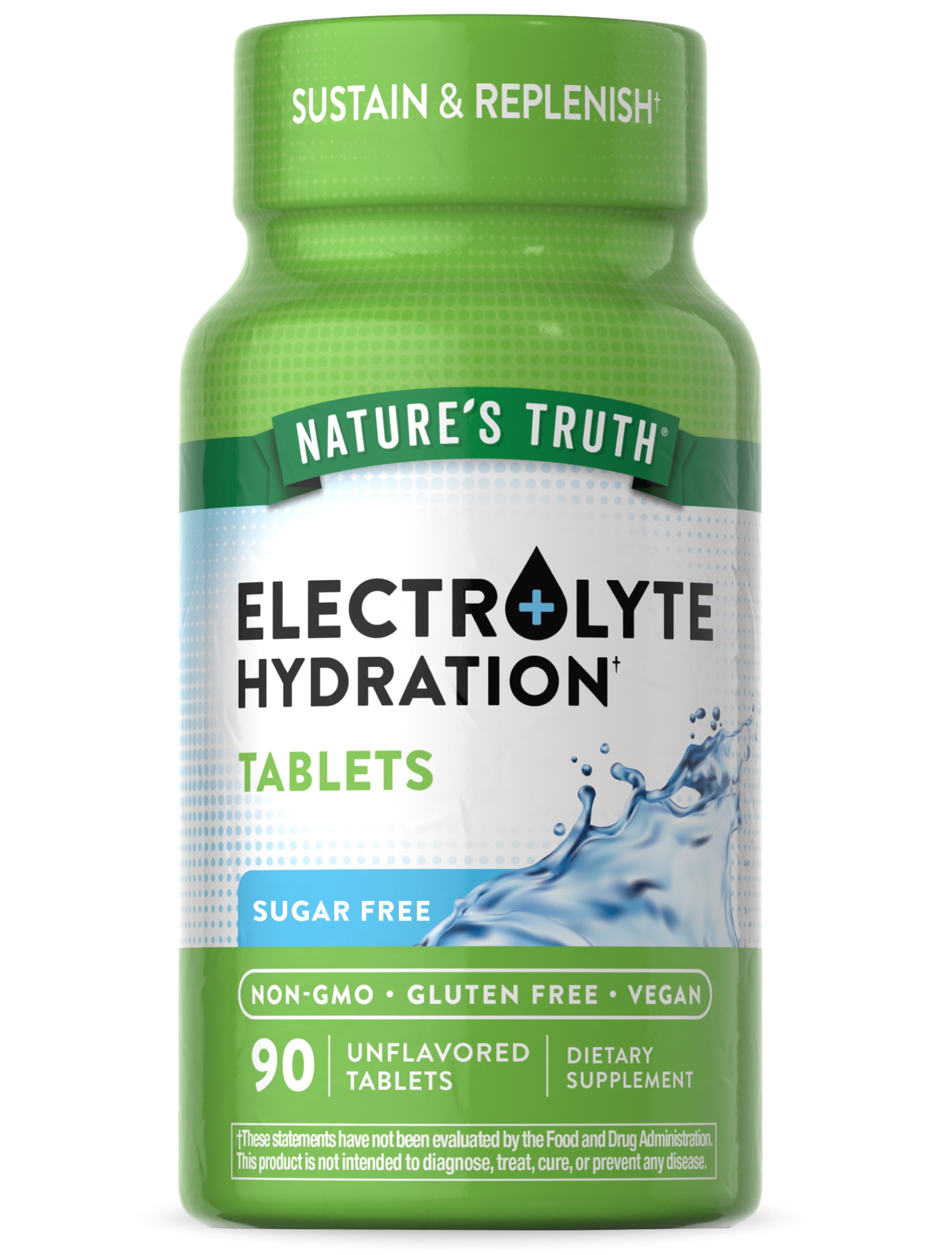 Electrolyte Tablets | No Sugar | 90 Count | Hydration Supplement | With ...