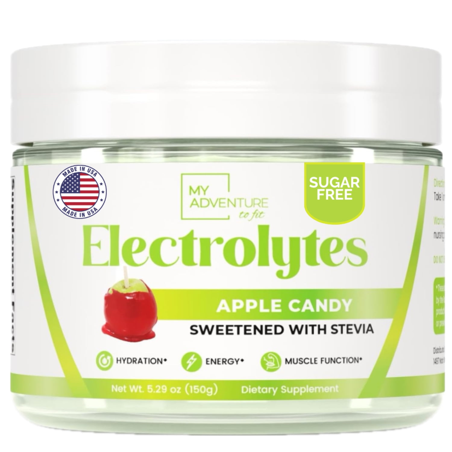 Apple Candy Electrolytes - 30 Servings | Zero Sugar Hydration - Walmart.com