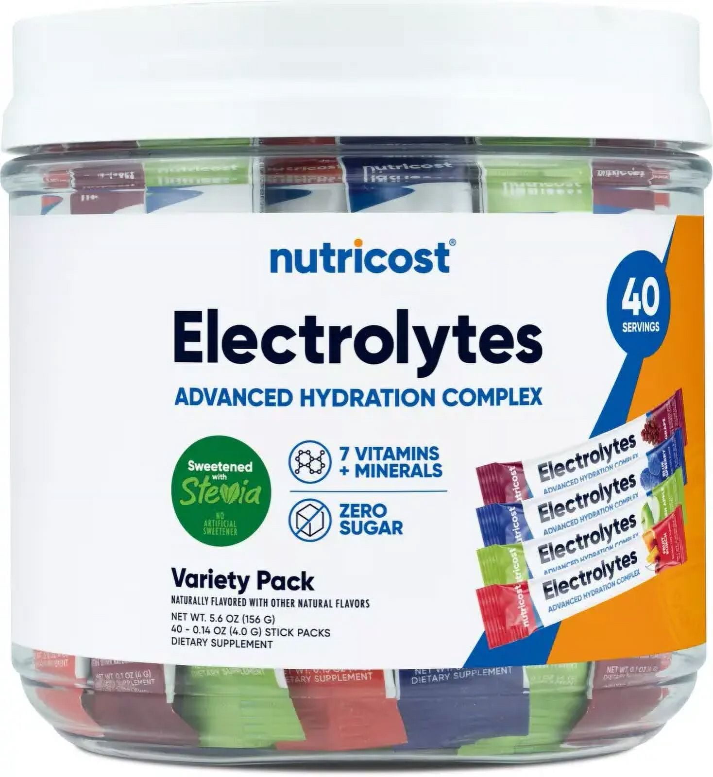 Electrolytes_Complex,_Variety_Pack_Flavored,_40_stickpacks - Walmart.com