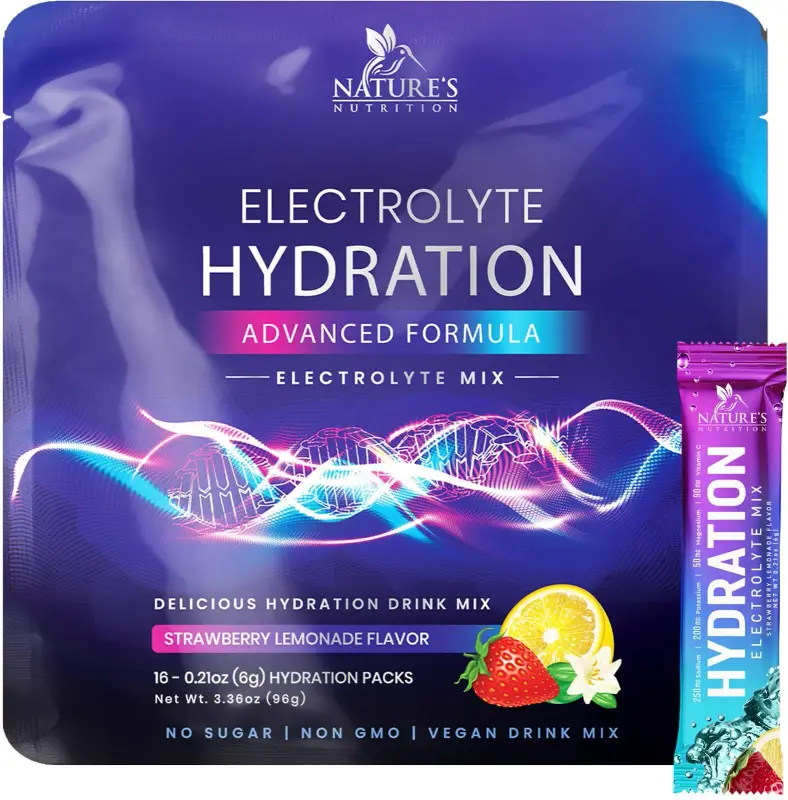 Electrolytes Powder Hydration Packets | Sugar Free Recovery Electrolyte ...
