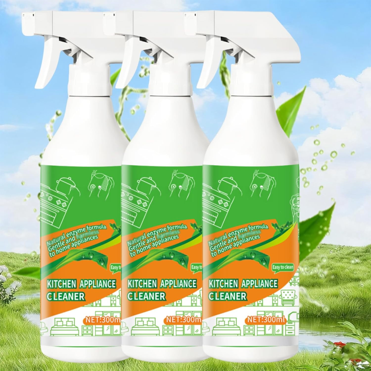 Electrolyzed Ion Kitchen Cleaner Spray，2026 New Formula Grease Remover ...