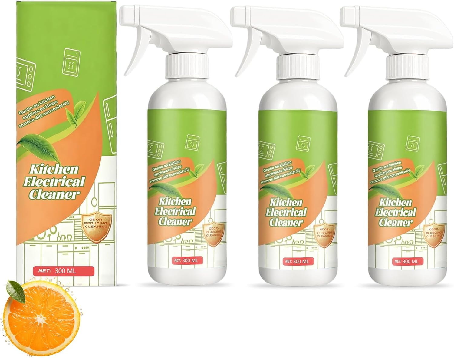 Electrolyzed Ion Kitchen Cleaner Spray, 300ml Fast-Acting Degreaser ...