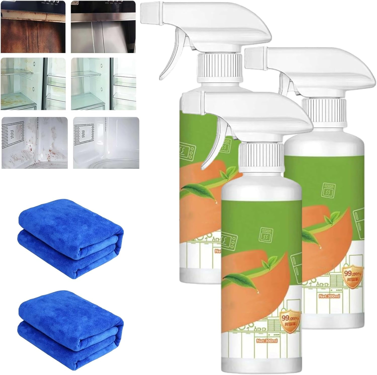 Electrolyzed Ion Kitchen Cleaner Spray, Multi-Purpose Degreaser for ...