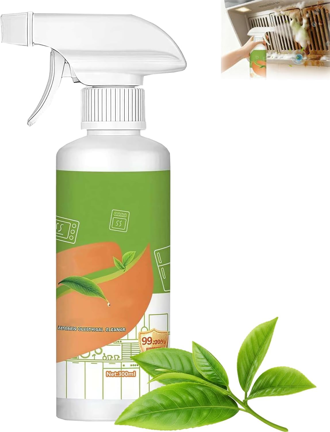 Electrolyzed Ion Kitchen Cleaner Spray, Multi-Purpose Powerful Natural ...