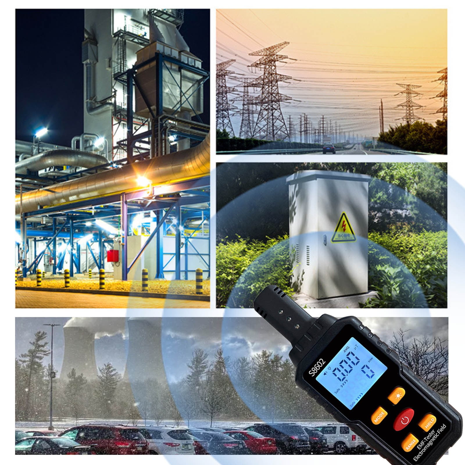 Electromagnetic Field Radiation Detector for Home Household ...