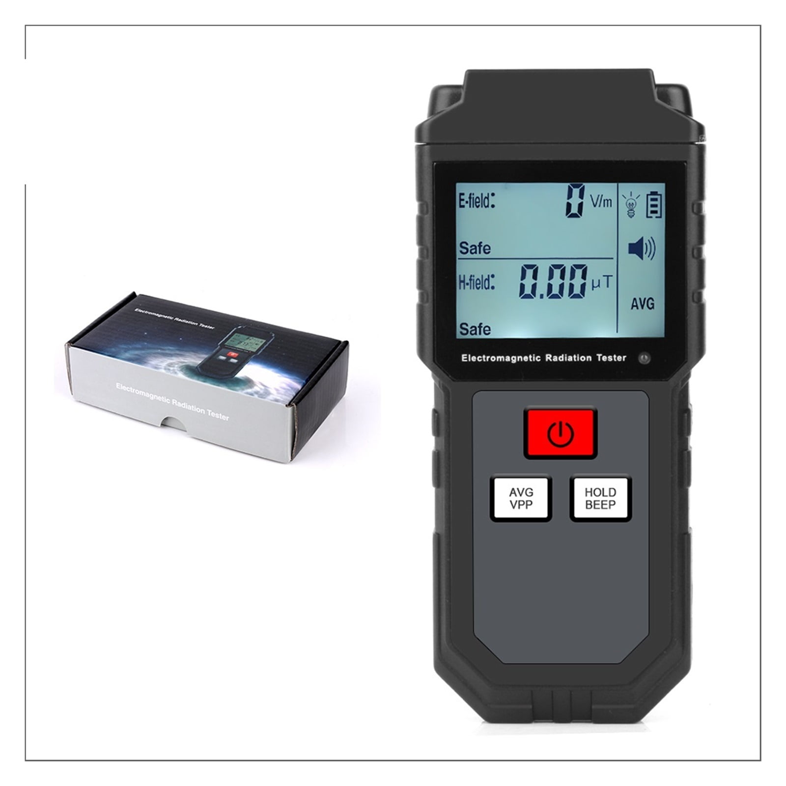 Electromagnetic Field Radiation Detector Tester Emf Meter Rechargeable ...