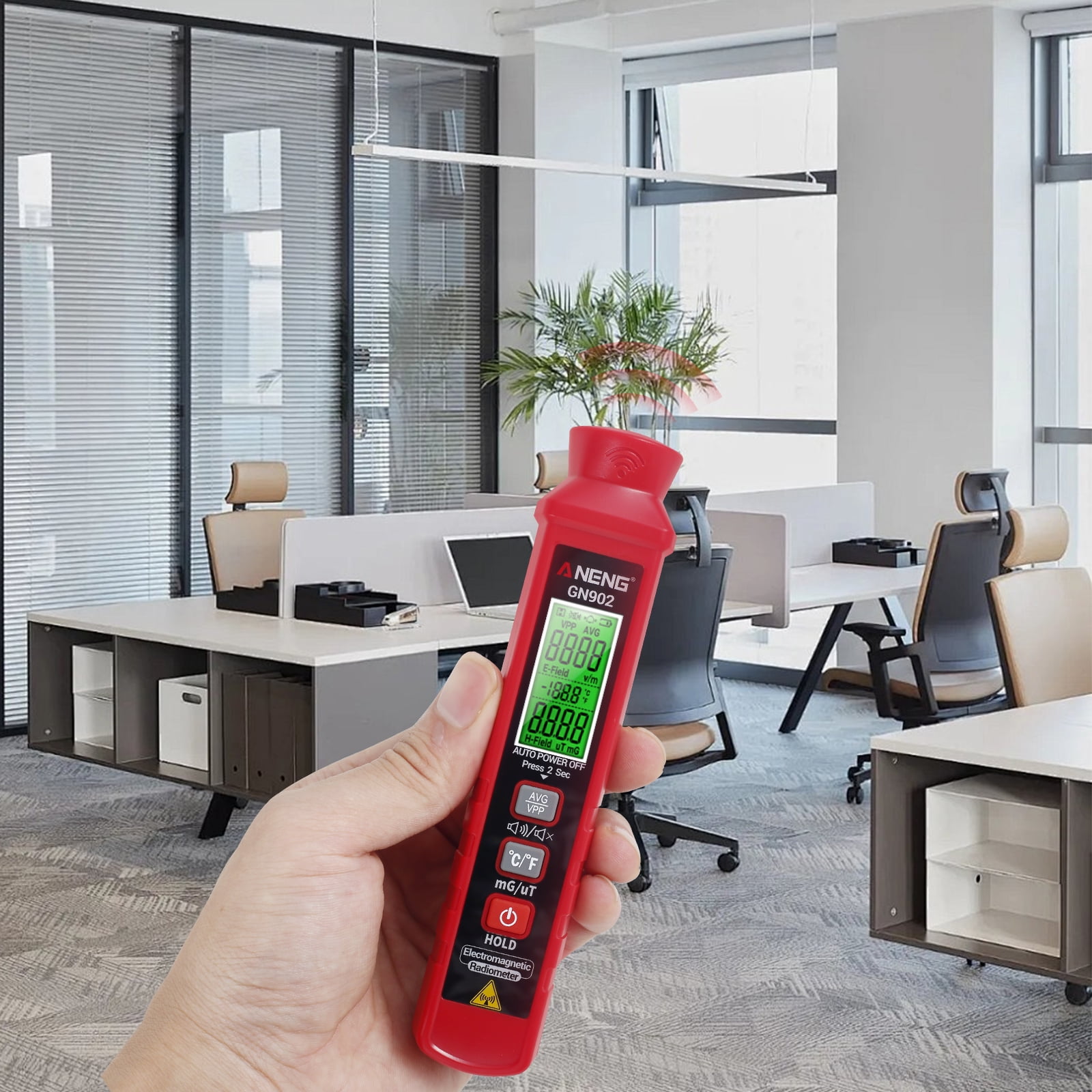 Electromagnetic Radiation Field Detectors Portable EMF Readers Battery ...