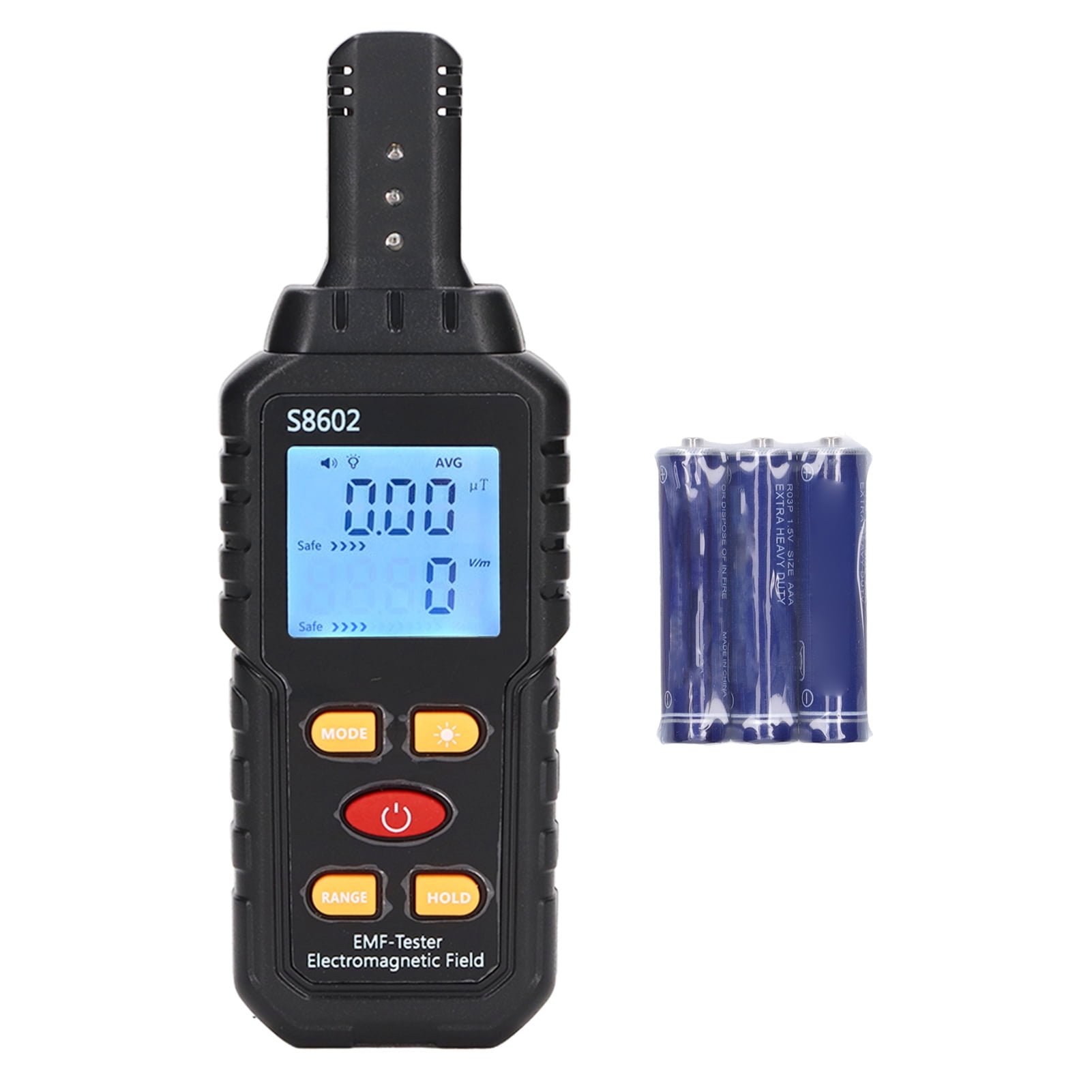 Electromagnetic Radiation Tester with Magnetic Field Meter Digital EMF ...