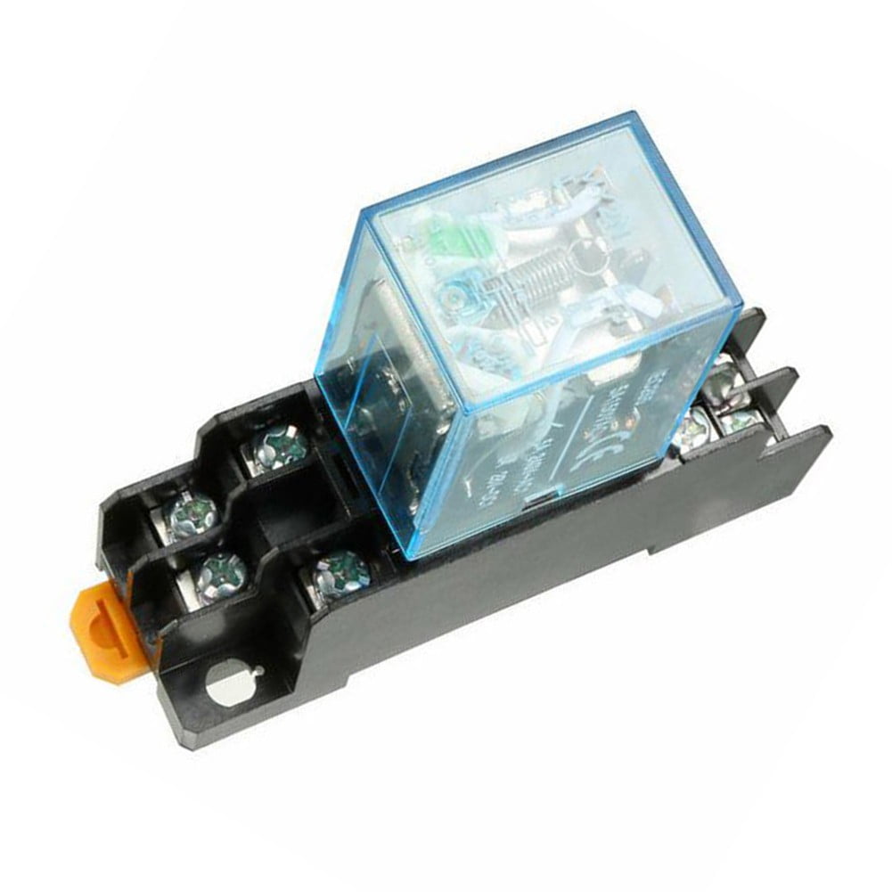 Electromagnetic Relay Set Three Dc 12V Dpdt Relays And Sockets For Use ...