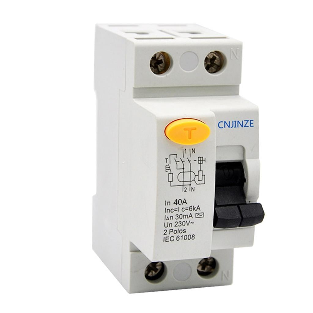 Electromagnetic Residual Current Circuit Breaker 2P 40A Din Rail Safety ...