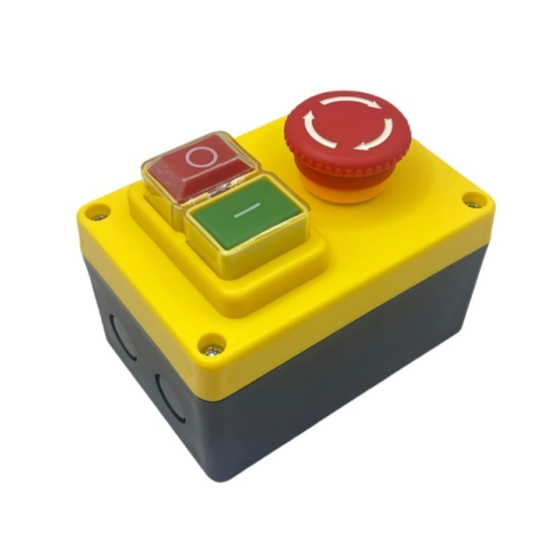 Electromagnetic Safety Push Button Switches Electric Tool Emergency ...