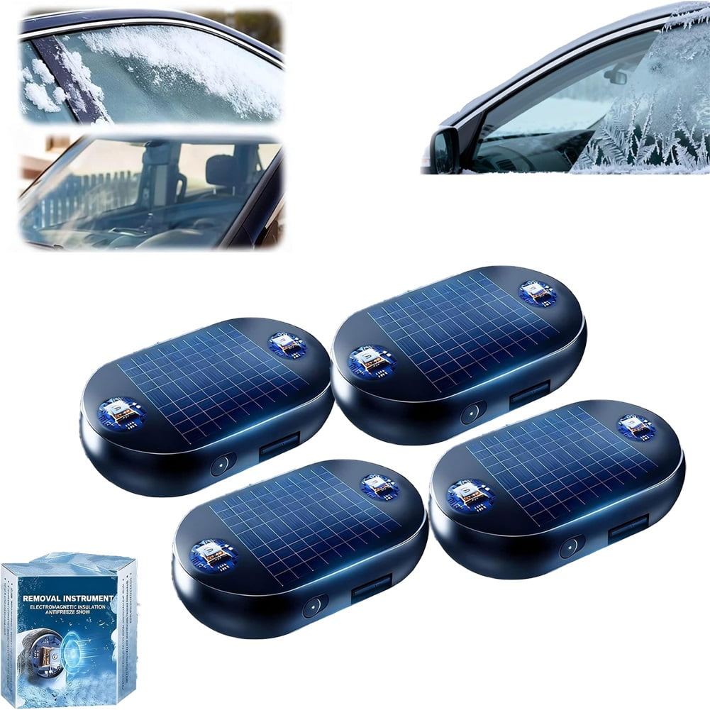 Electromagnetic Snow Melter for Cars ,2026 New Solar-Powered Car Snow ...
