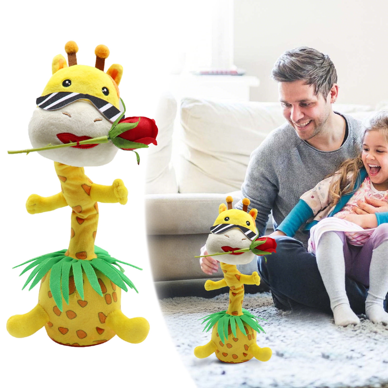 Electronal Dancing Toys Giraffe Toy Automatic Swing Swing And Dance ...