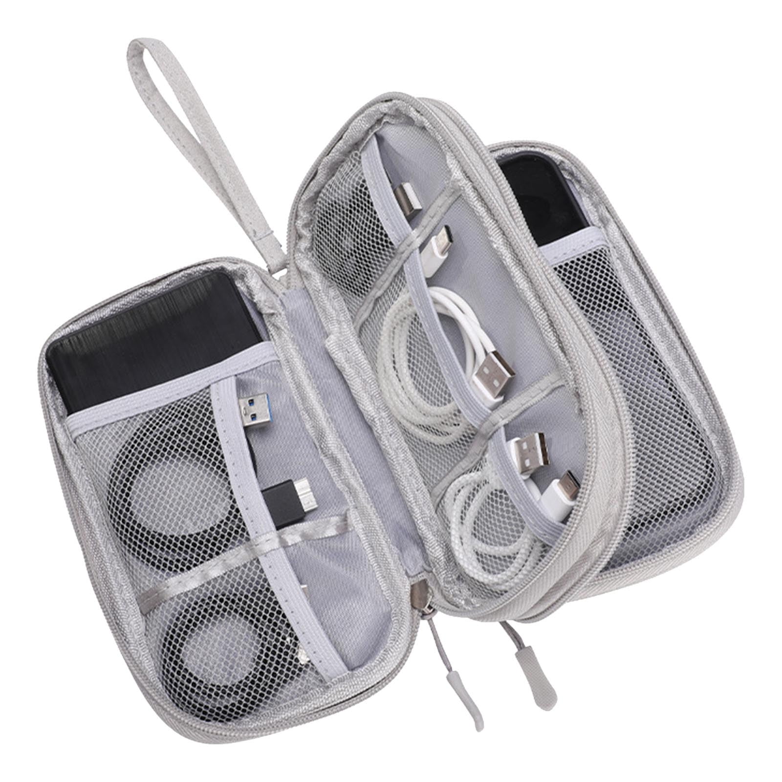 Electronic Accessories Organizer Bag, Travel Storage Pouch for Chargers ...
