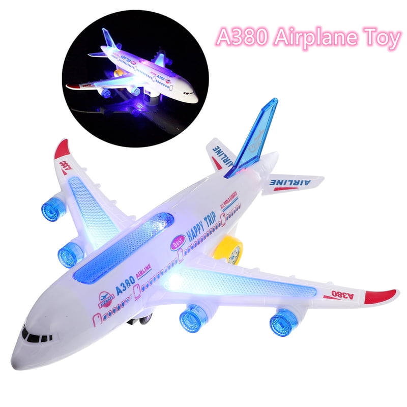 Electronic Aeroplane Toy with Music Autopilot Flash Sound Aircraft ...