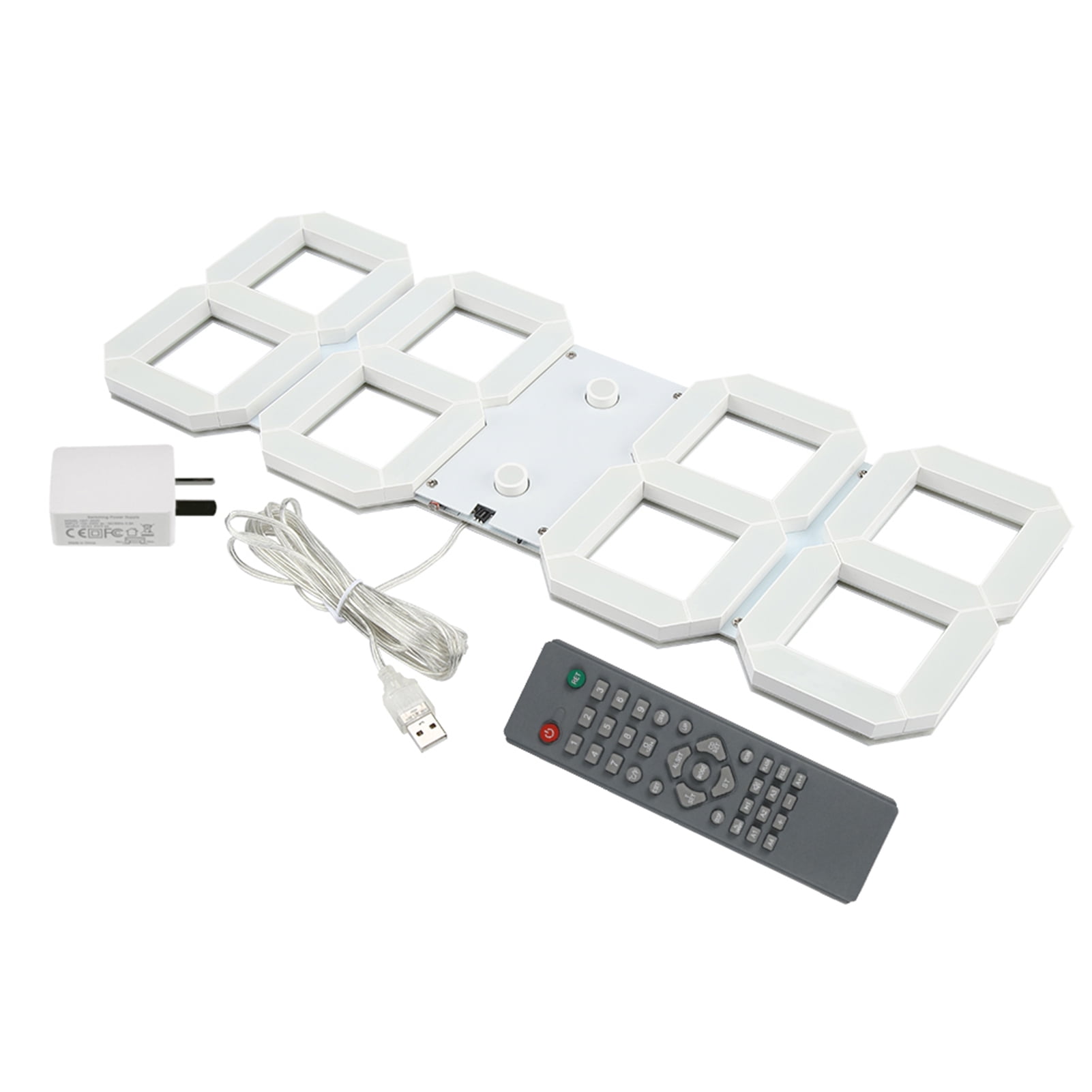 Electronic Alarm Clock LED Wall Desk Clock Countdown Timer with ...