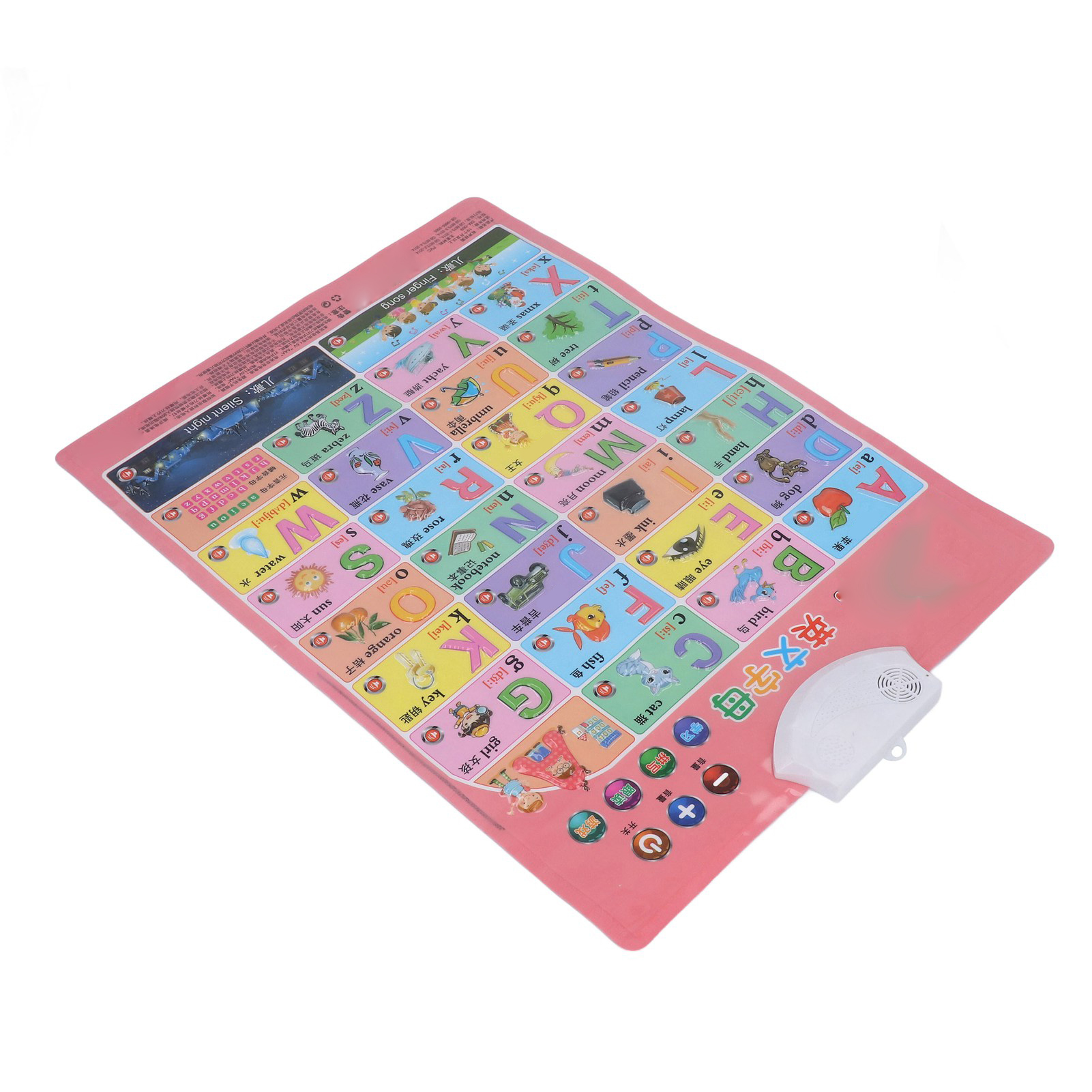 Electronic Alphabet Wall Chart Colorful Double Sided Talking ABC ...