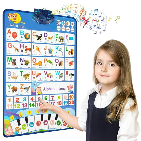Interactive ABC Kids Learning Alphabet Wall Chart, Educational Toys for ...