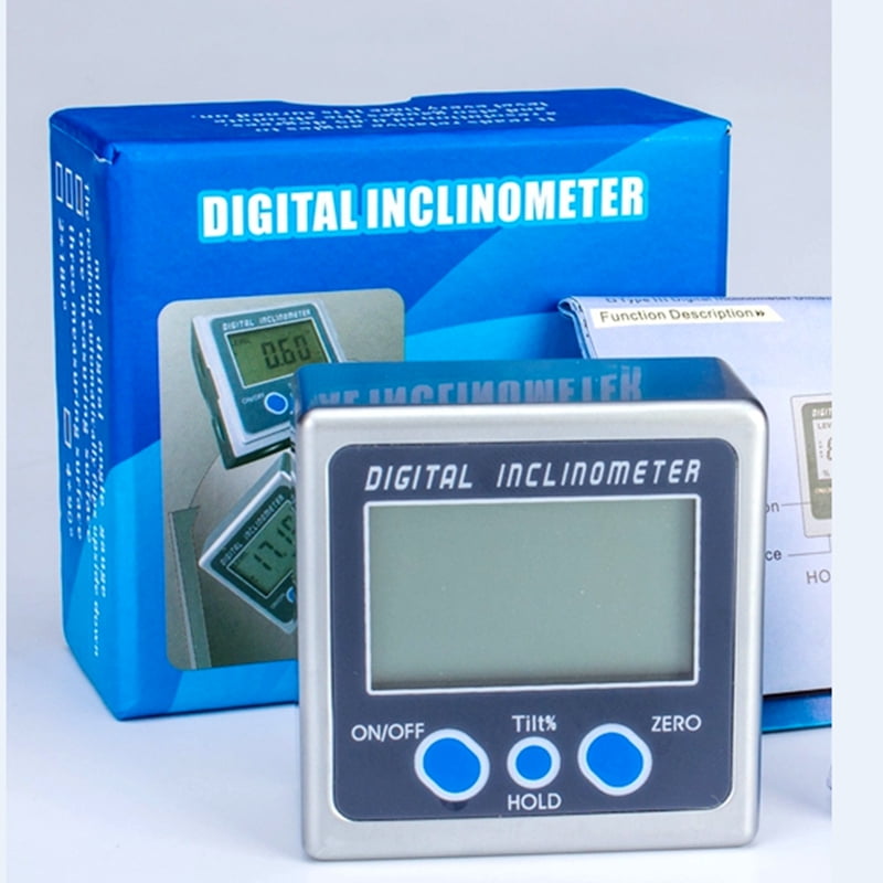 Electronic Aluminum Alloy Protractor Digital Inclinometer 360 Degrees ...