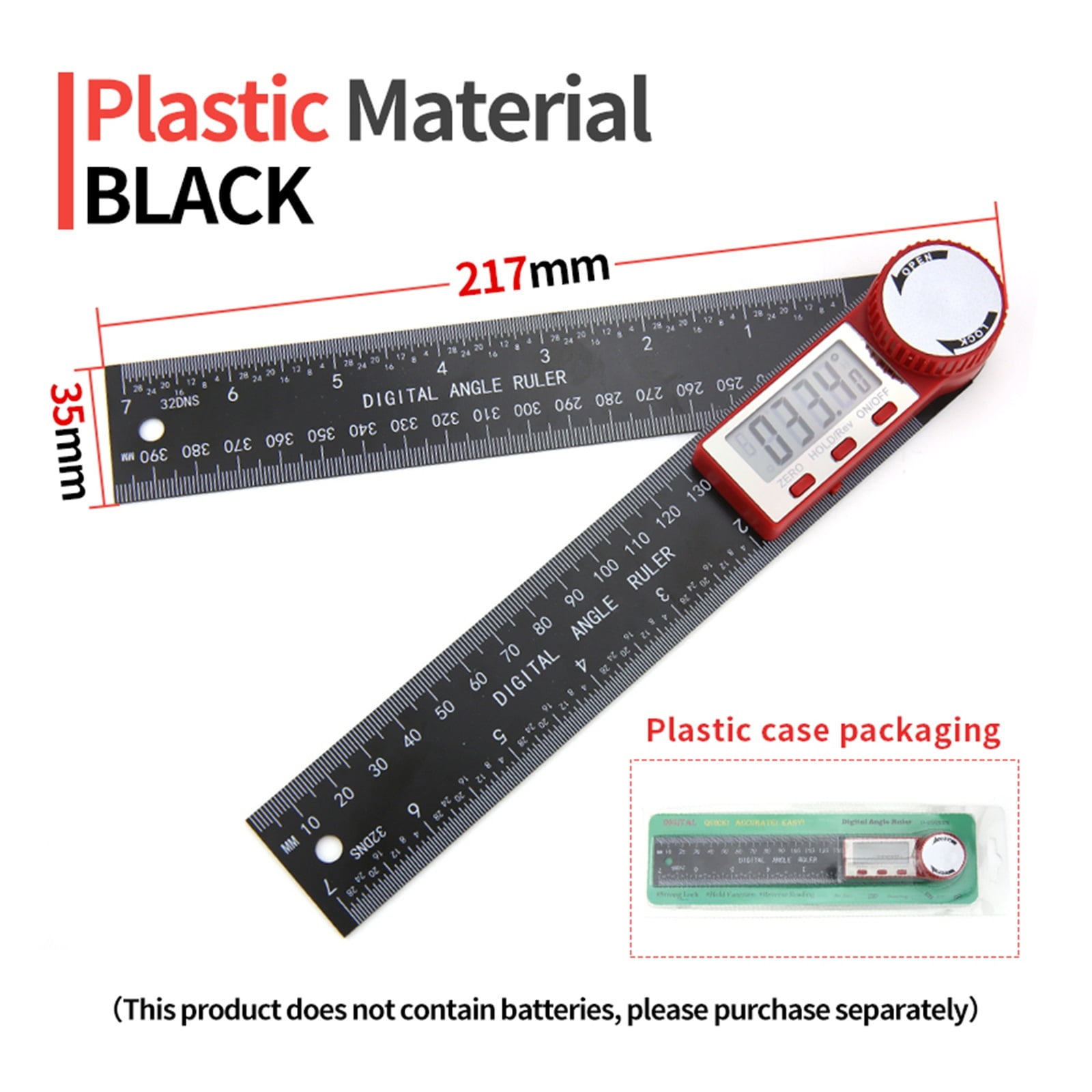 Electronic Angle Meter 360 Degree Protractor Digital Goniometer ...