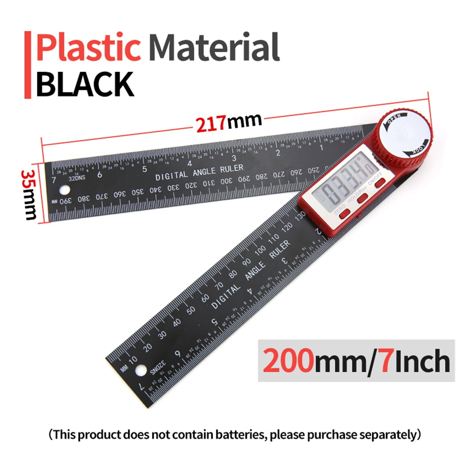 Electronic Angle Meter 360 Degree Protractor Digital Goniometer ...