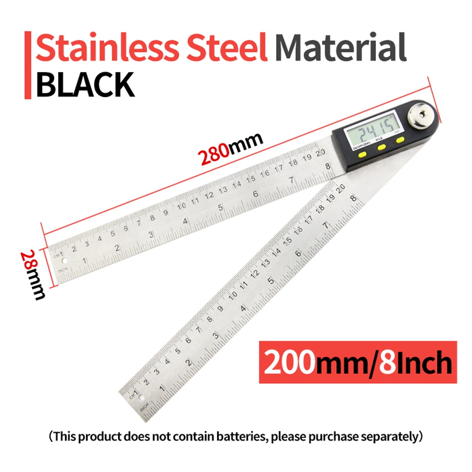 Electronic Angle Meter 360 Degree Protractor Digital Goniometer ...