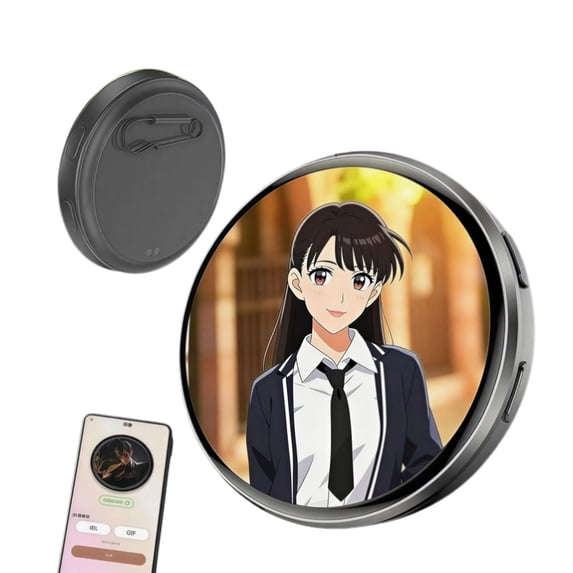 Electronic Anime Screen Badge - Digital Badge Pin | Digital Badge Photo ...