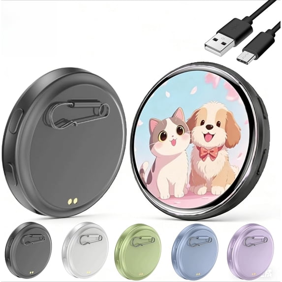 Electronic Badge Digital Display Pin, 1.8'' Ips Touch Screen, Custom ...