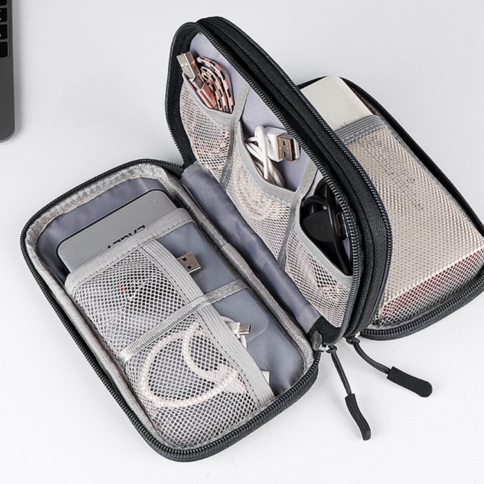 Electronic Bag Travel Cable Accessories Bag Waterproof Double Layer ...