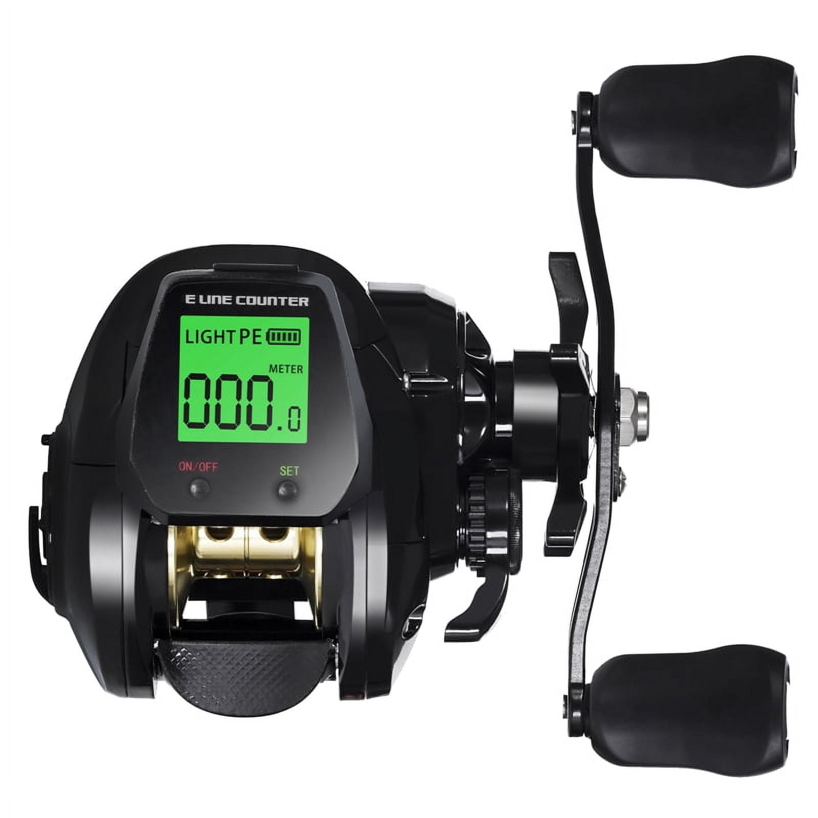 Electronic Baitcasting Fishing Reel LED Screen High Speed 7.2:1 10Kg ...