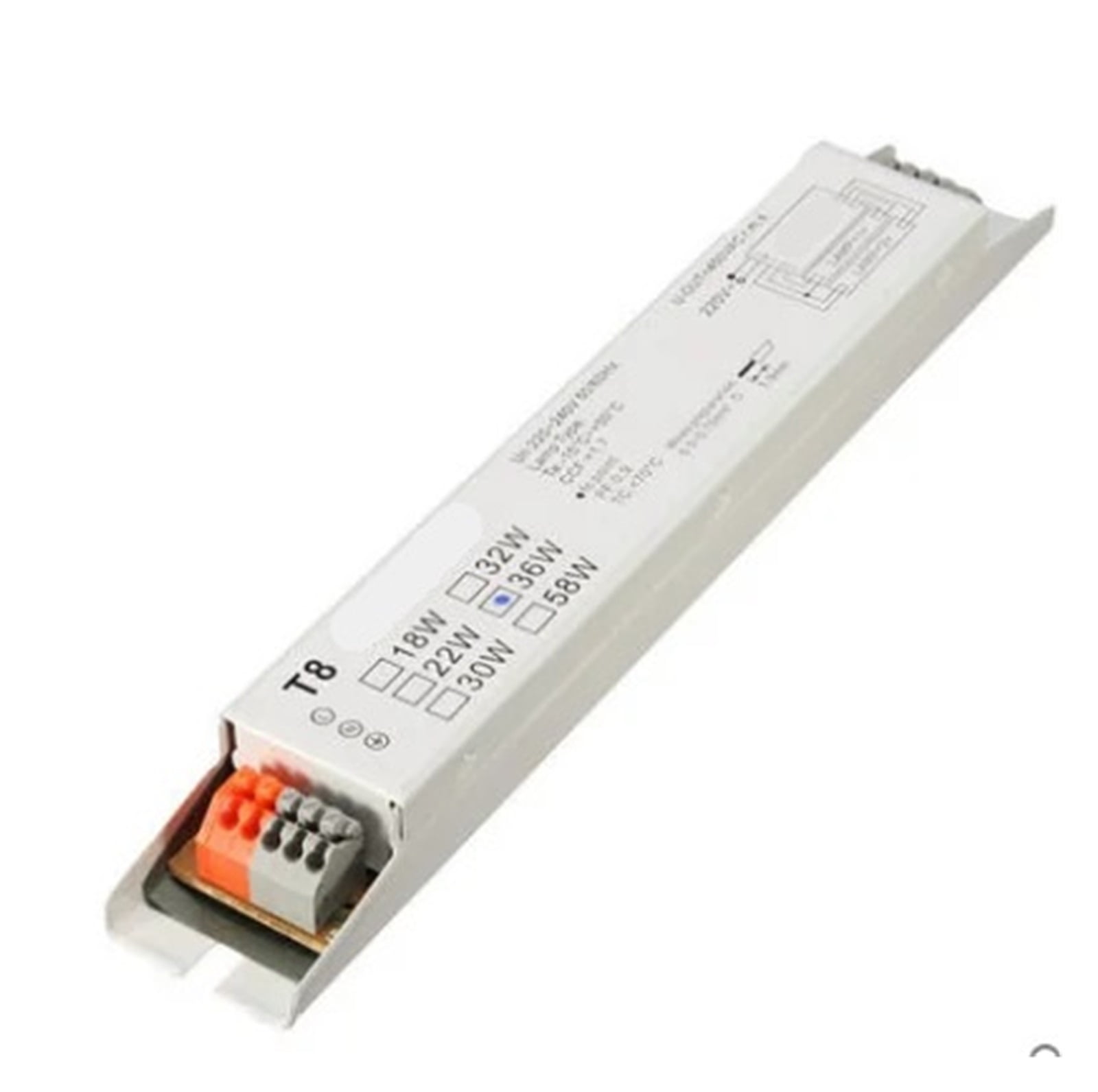 Electronic Ballast 220-240V AC 2x18W 2x36W 2x58W Wide Voltage T8 ...
