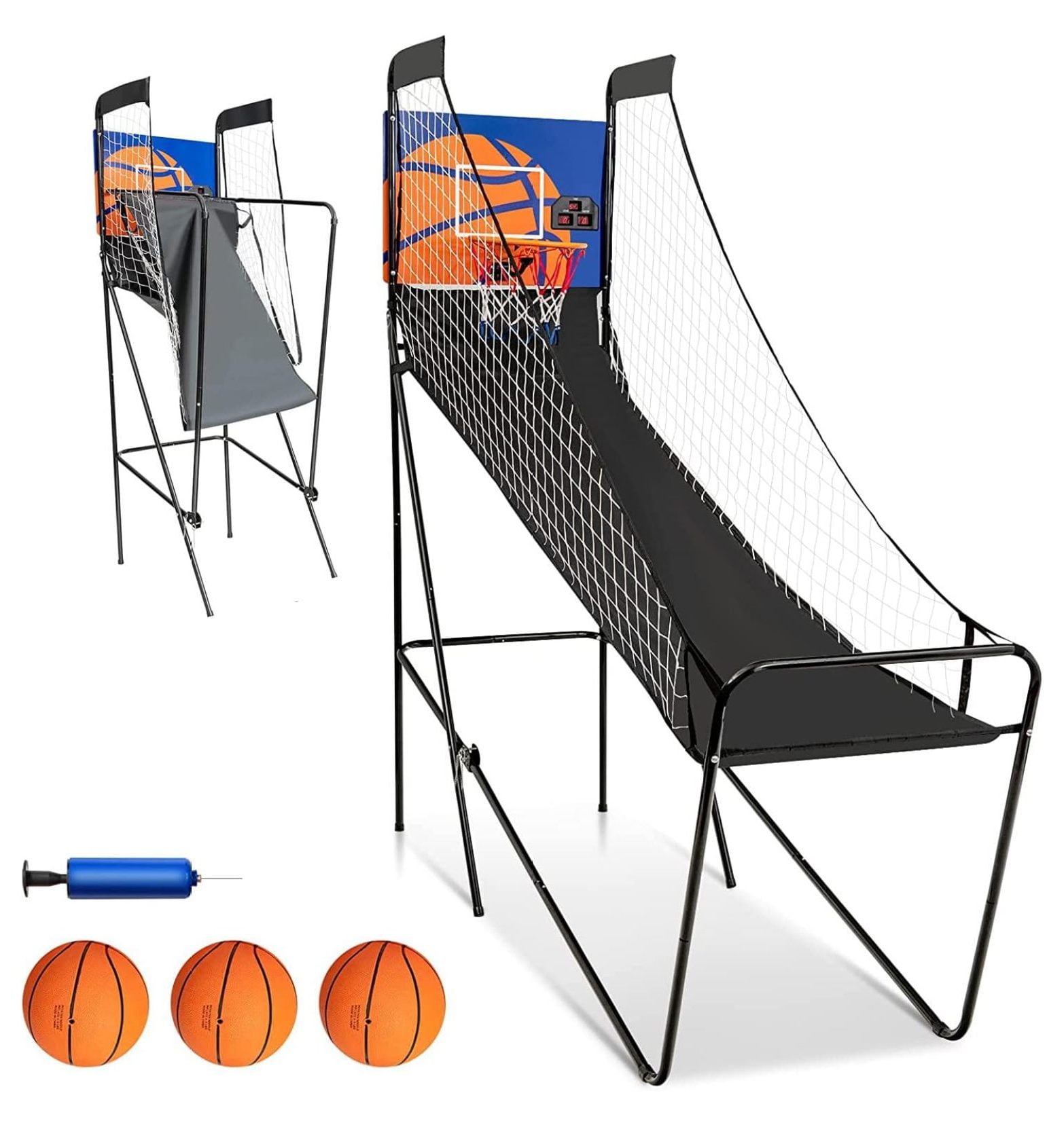 Electronic Basketball Game, Single Basketball Shootout with LED ...