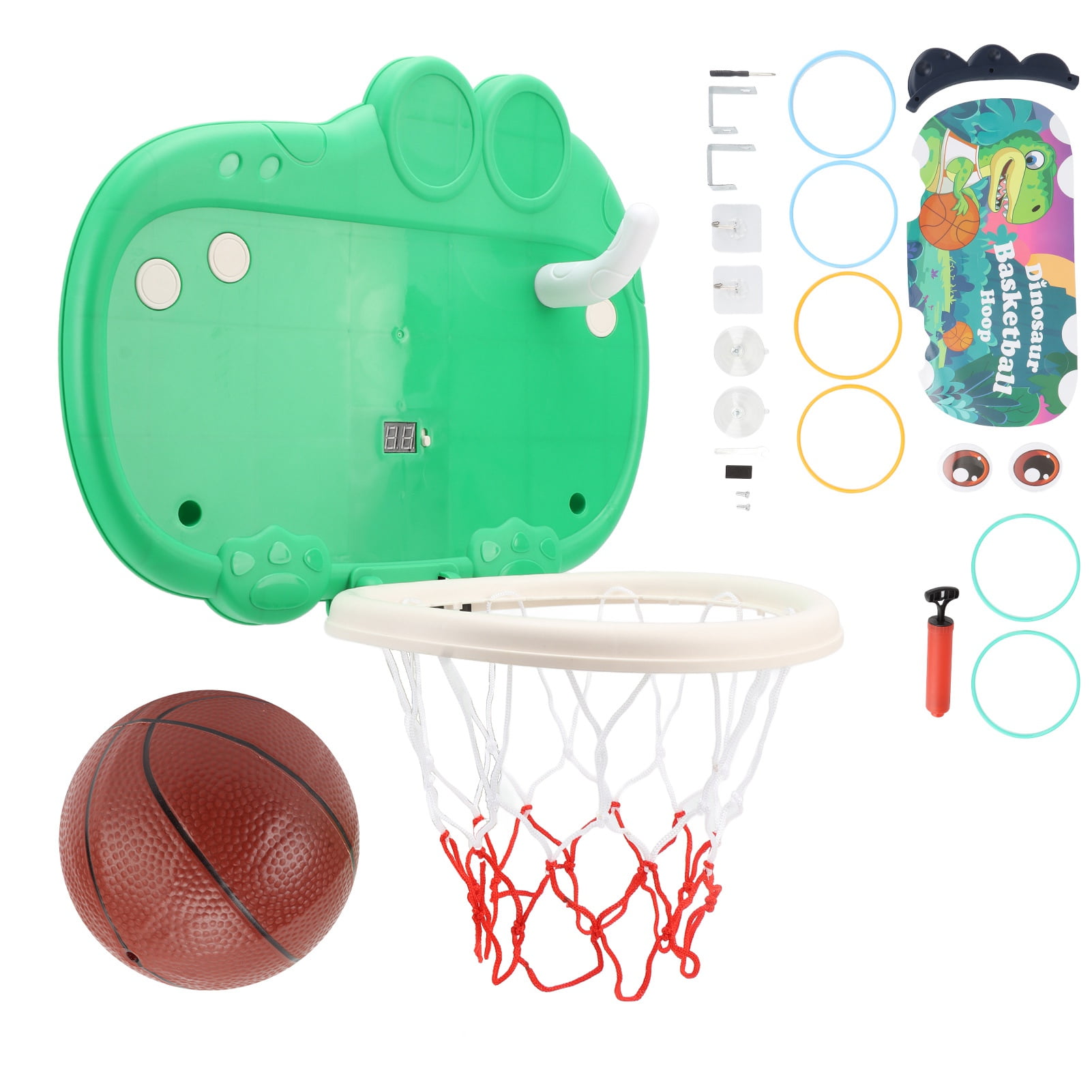 Electronic Basketball Hoop Digital Scorer Cartoon Sound Light Wall ...