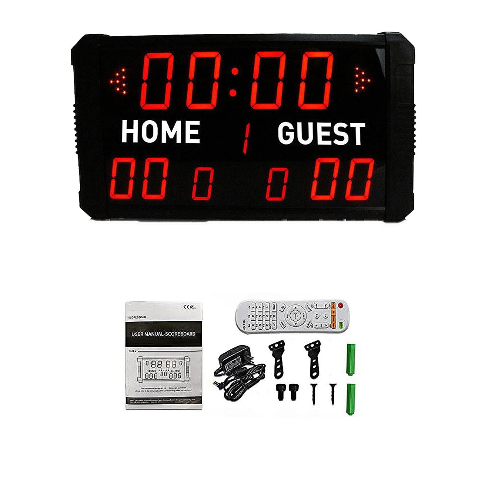 Electronic Basketball Scoreboard With Buzzer, Remote Control Aluminum ...
