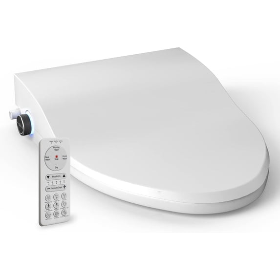 Electronic Bidet Toilet Seat Elongated Smart Heated Toilet Seat ...