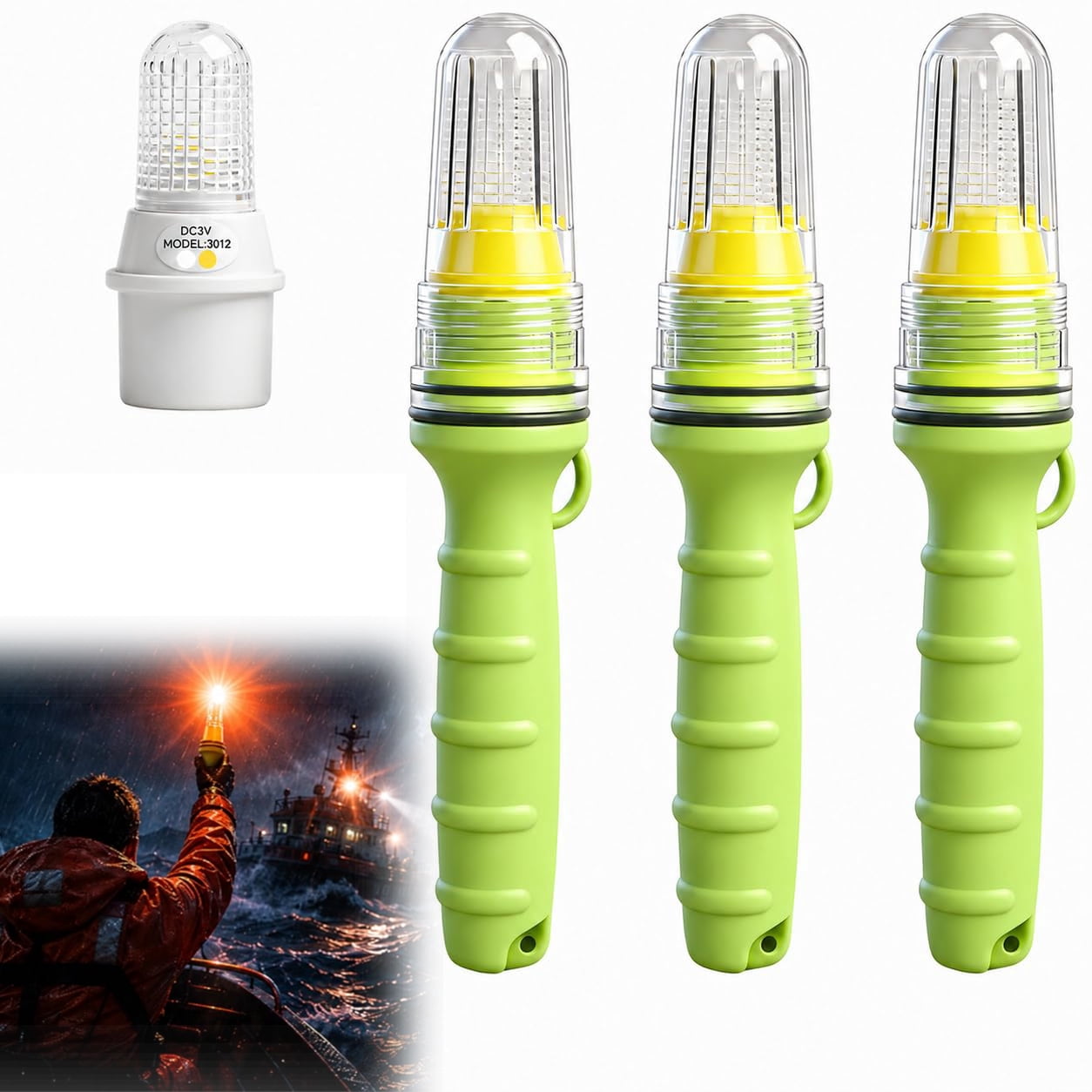 Electronic Boat Flares Marine Emergency Distress Signal Lights for ...