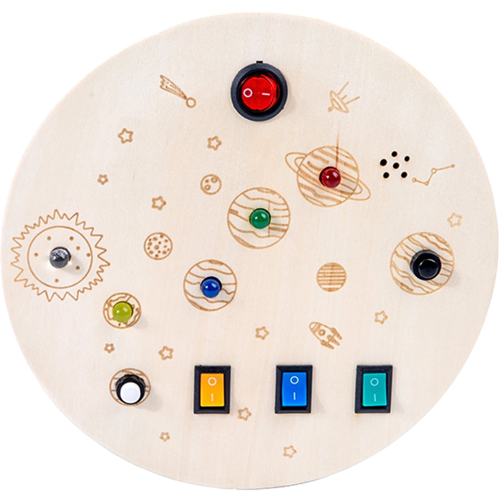 Electronic Busy Board Toy Kids Educational Toy Early Leaning Toy Wooden ...