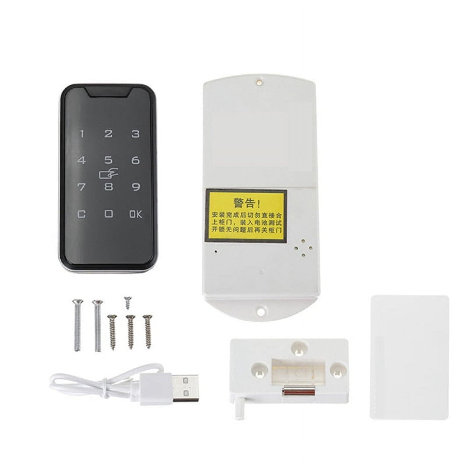 Electronic Cabinet Lock, Smart Digital ID Password Keyless Lock Touch ...