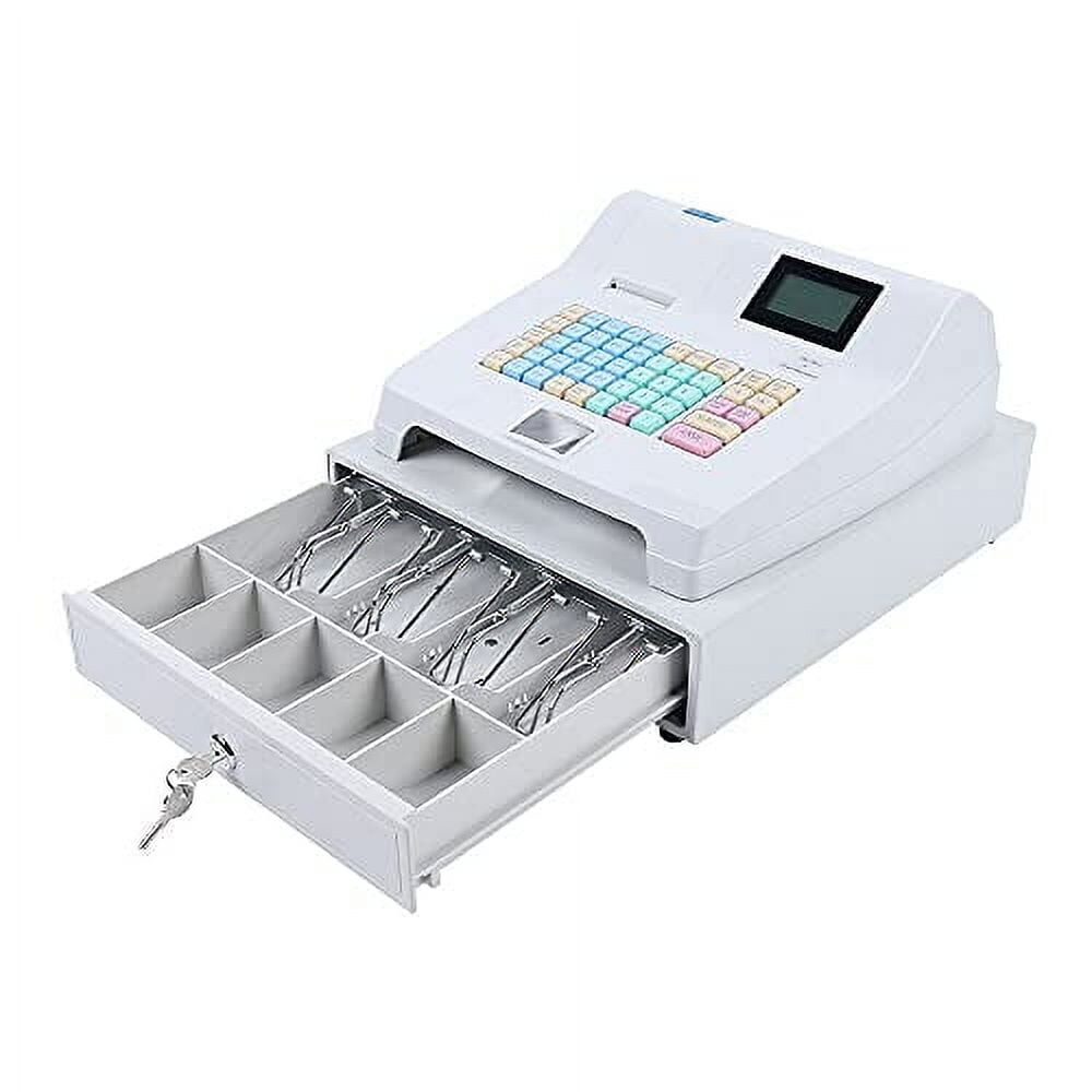 Electronic Cash Register 48-Keys Digital POS Cash Register LED Display ...
