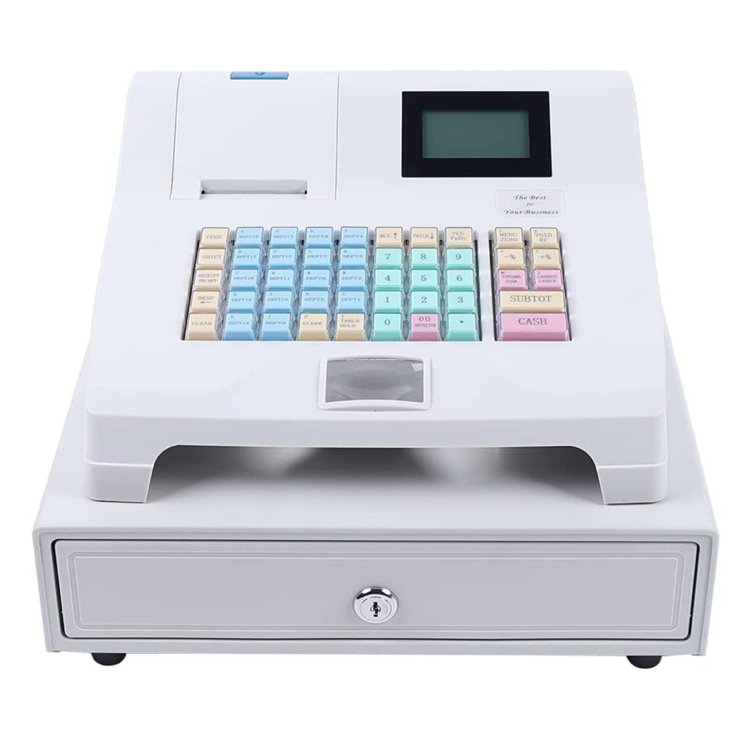Electronic Cash Register, Key POS System Cash Register with Cash Box ...