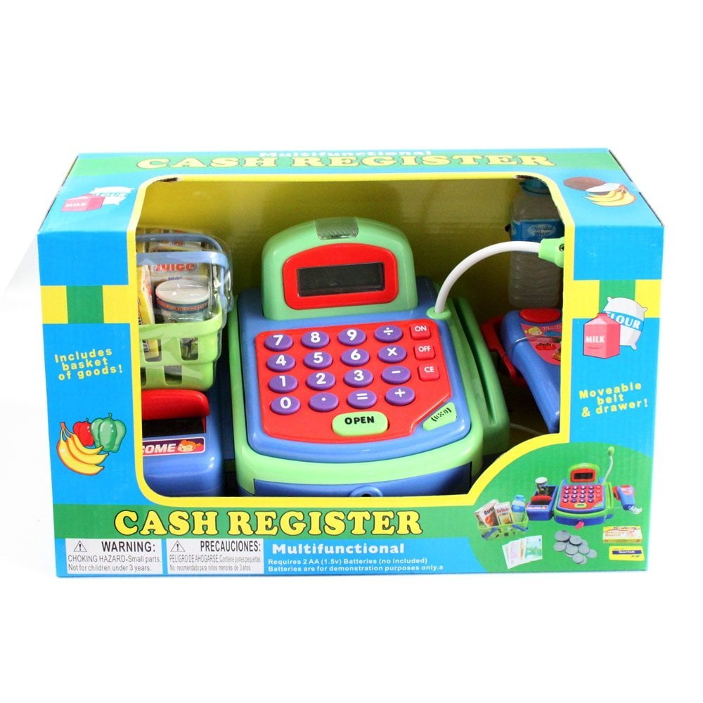 Electronic Cash Register Toy scanner and Credit Card Reader Realistic ...