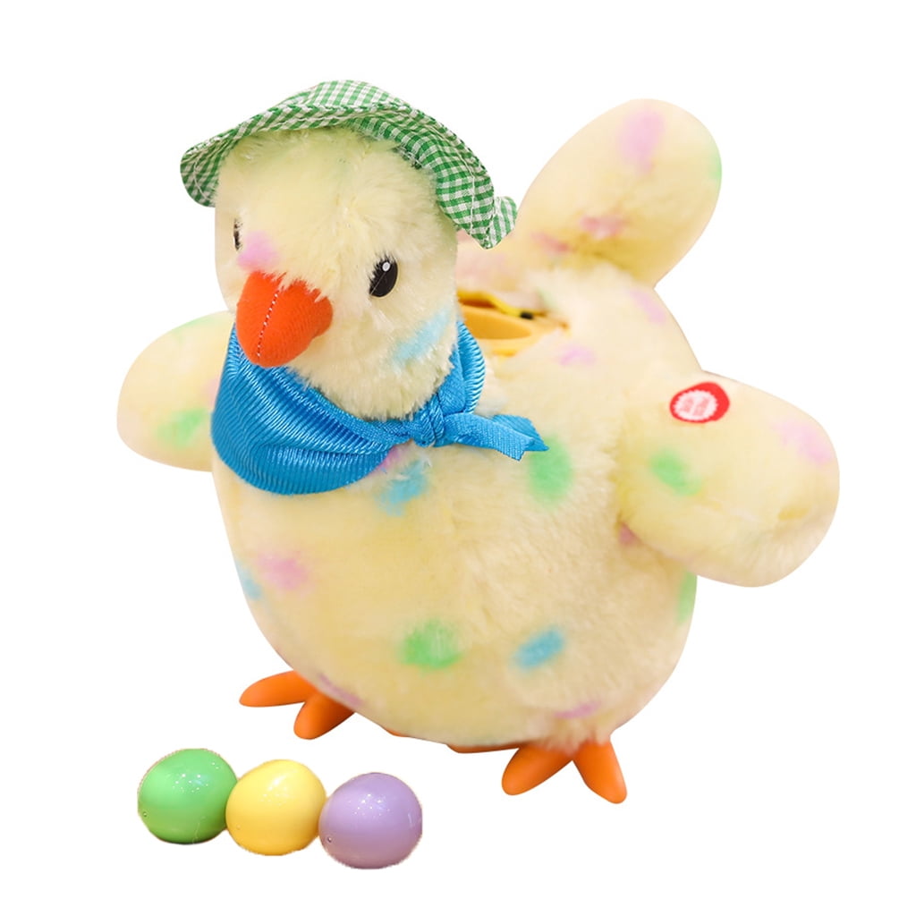 Electronic Chicken Plush Toy Electric Funny Singing Dancing Laying Egg ...