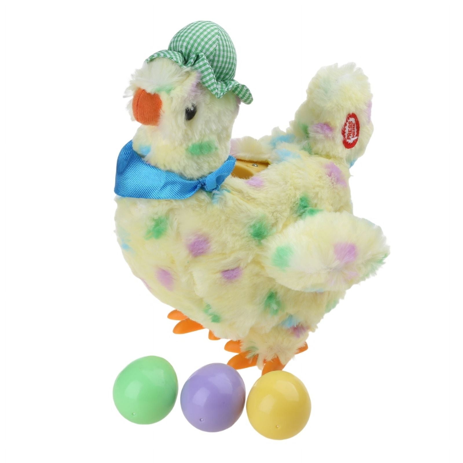 Electronic Chicken Plush Toy Electric Funny Singing Dancing Laying Egg ...