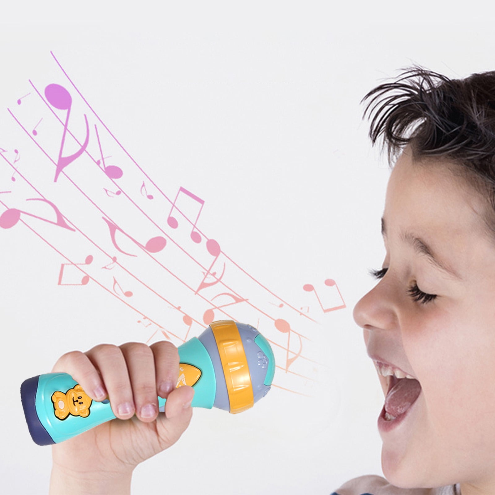 Electronic Children’s Microphone, Voice Amplifier Toy with Light Music ...