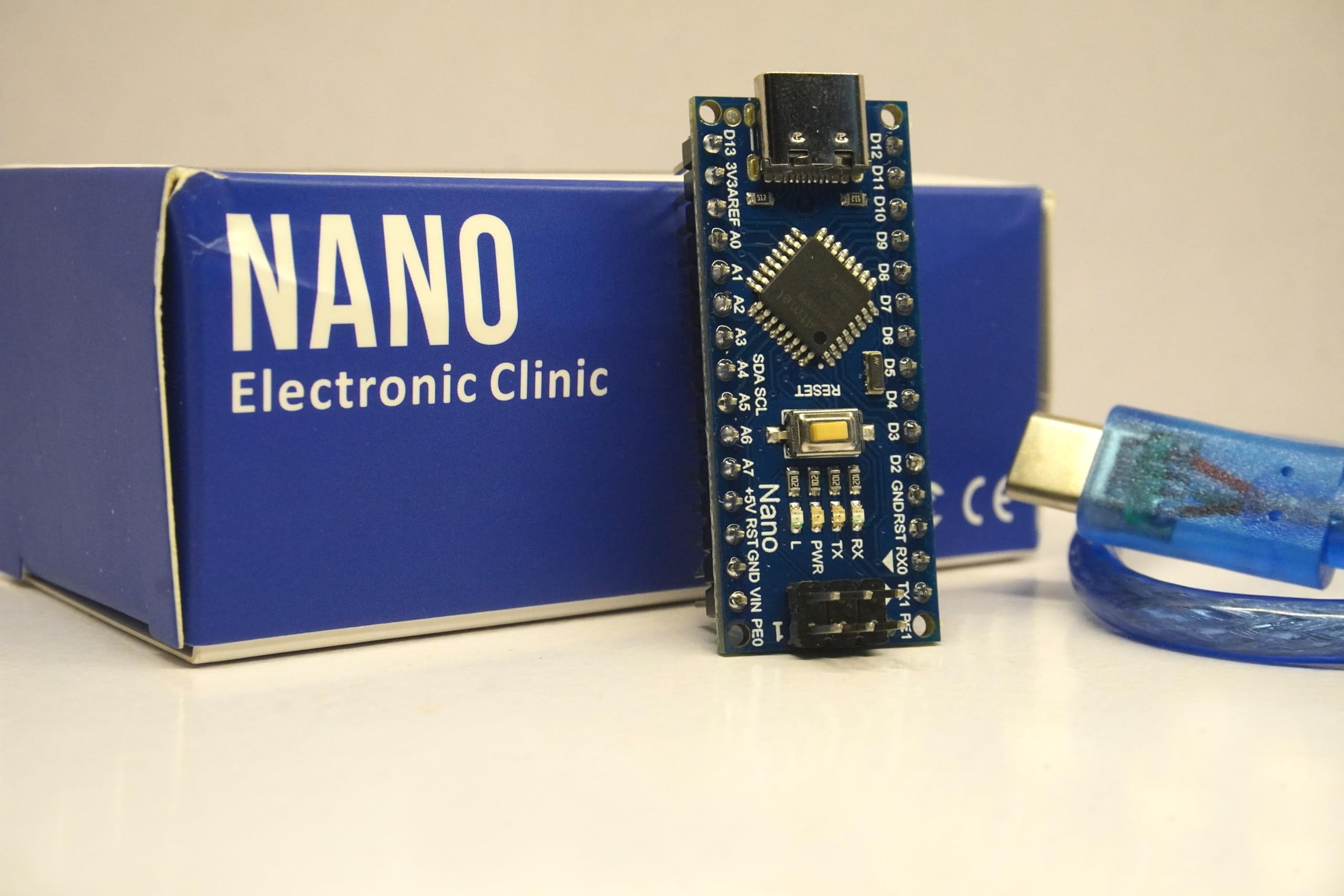 Electronic Clinic Nano 3.0 RRF12 ATmega328P Type-C USB Board with USB-C Cable - CH340 Controller ...