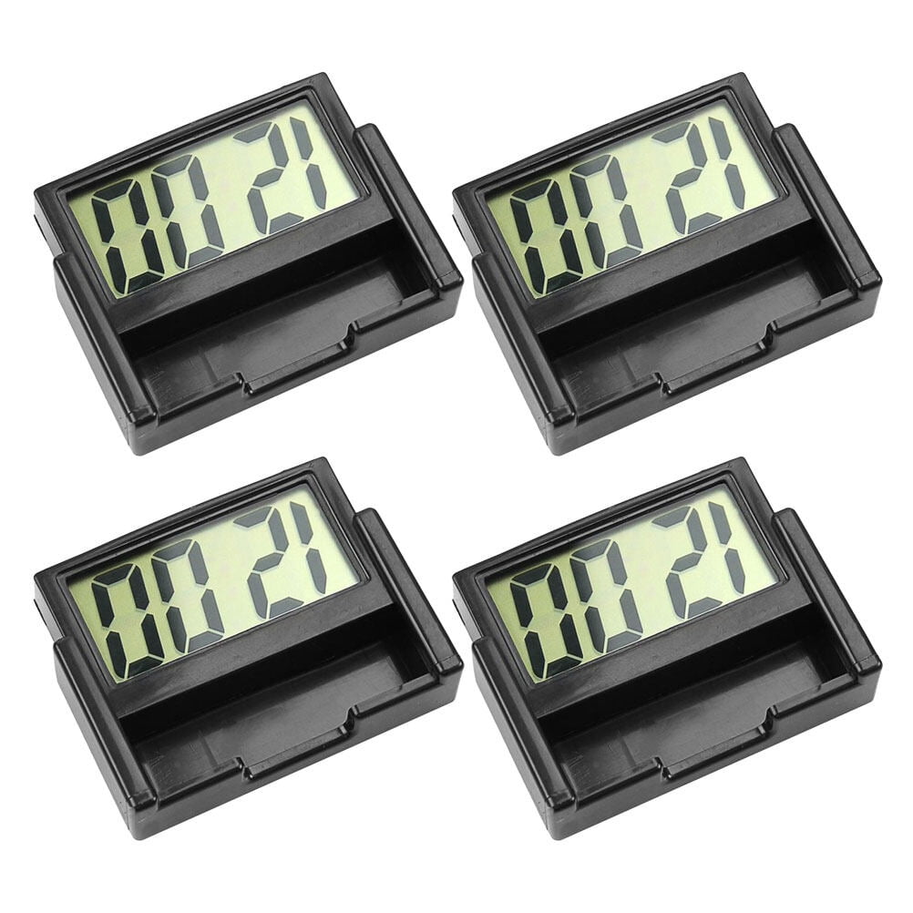 MUSEYA Digital Dashboard Clock Black Plastic 4Pcs 2.48x1.41in - Walmart.com