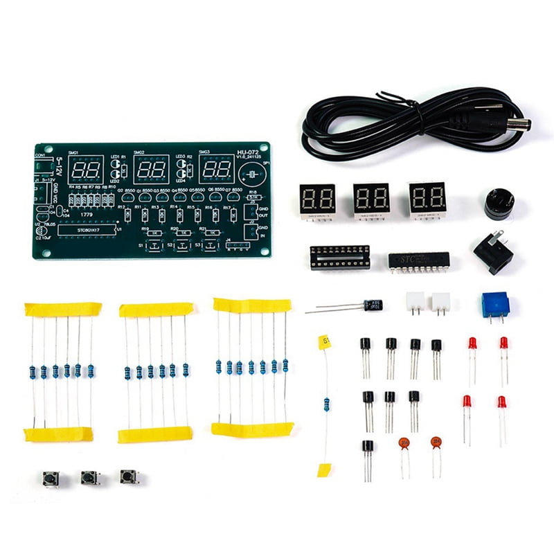 Electronic Clock DIY Kits Digital Tube LED Display Suite Electronic ...