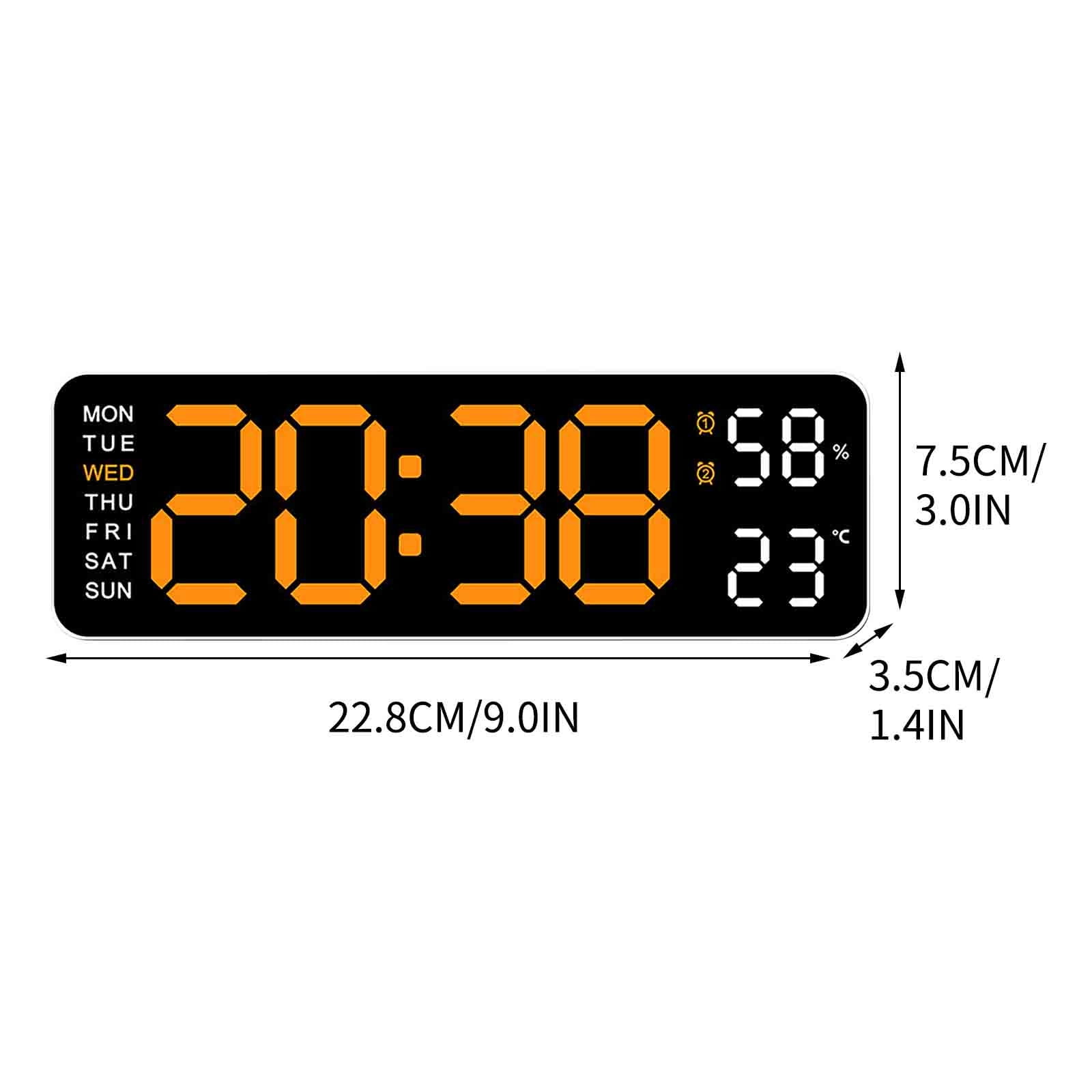 Electronic Clock Multi-functional LED Alarm Clock Temperature Jump ...