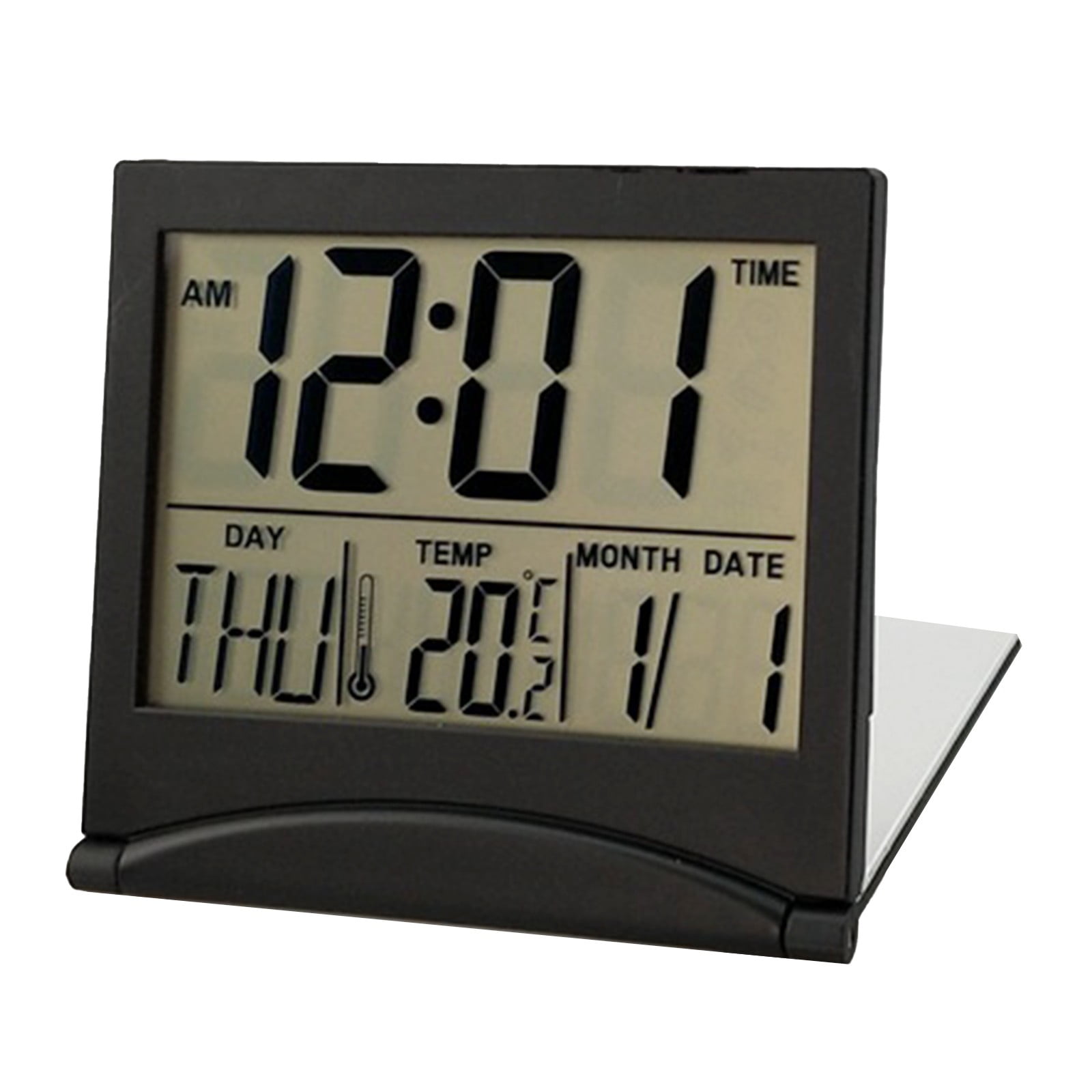 Electronic Clock Ultra-thin Travel With Date And Temperature Alarm ...
